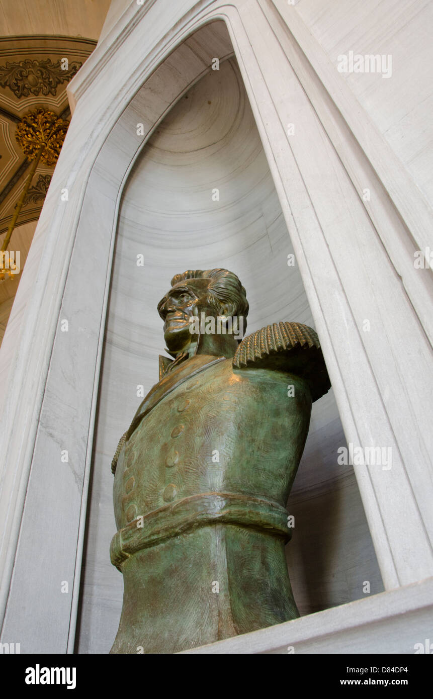 Tennessee, Nashville. Historic Tennessee State Capitol building, circa ...