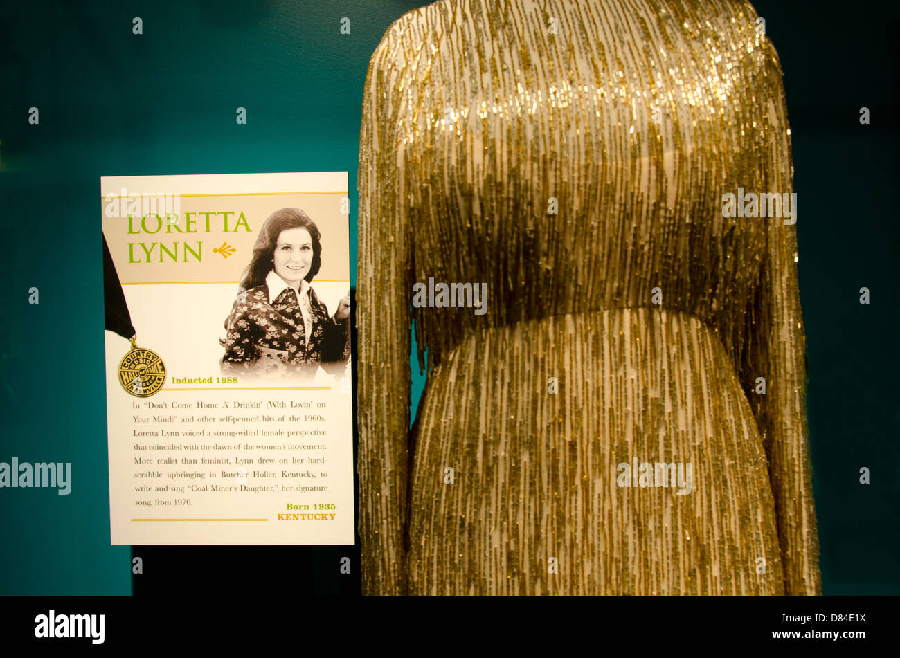 Tennessee, Nashville. Country Music Hall of Fame. Country singer ...