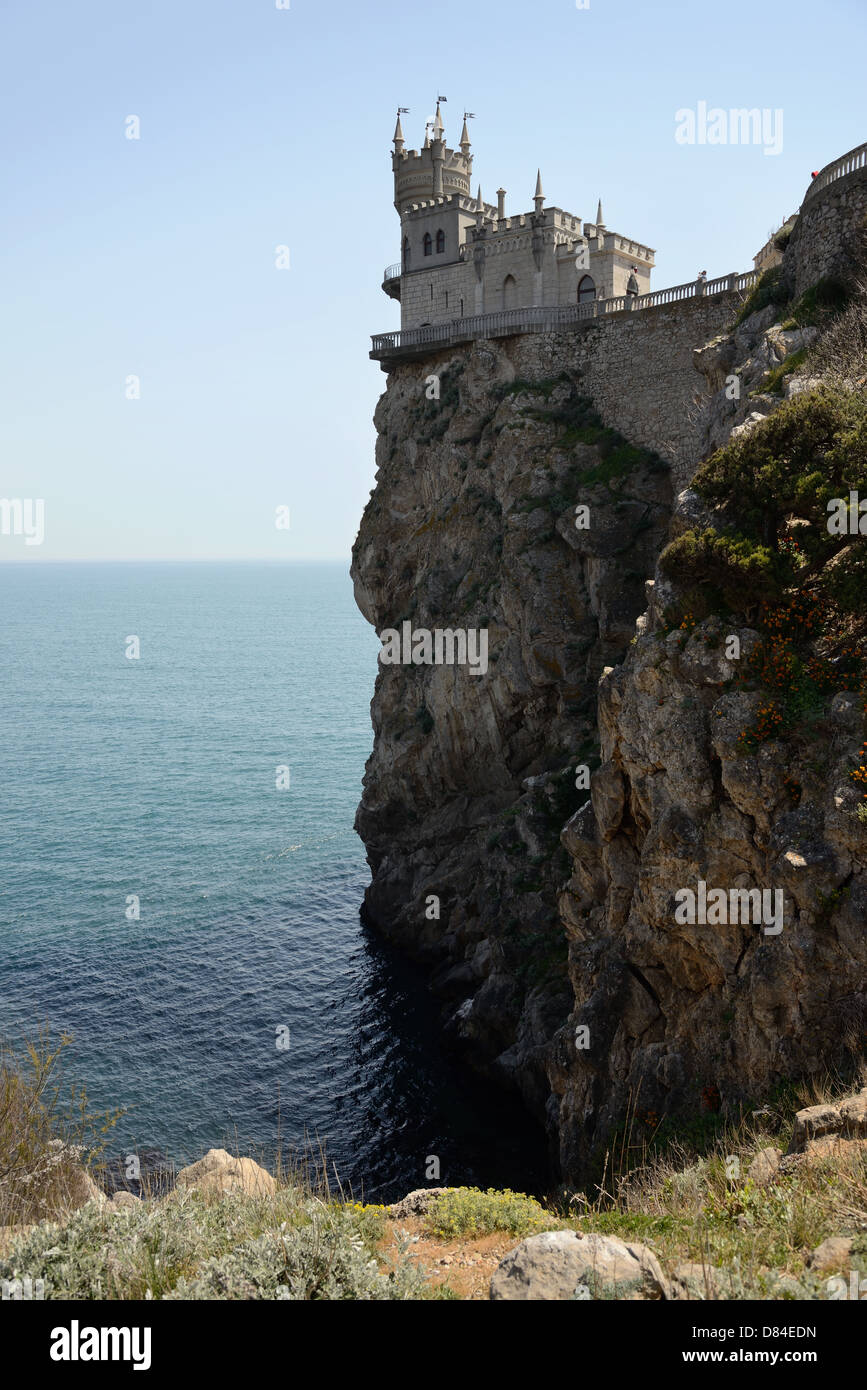 Chateau On Edge Of Cliff