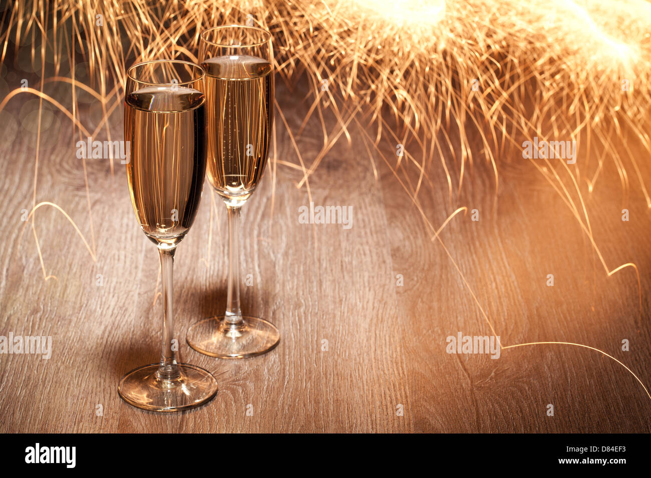 Flutes of champagne Stock Photo - Alamy
