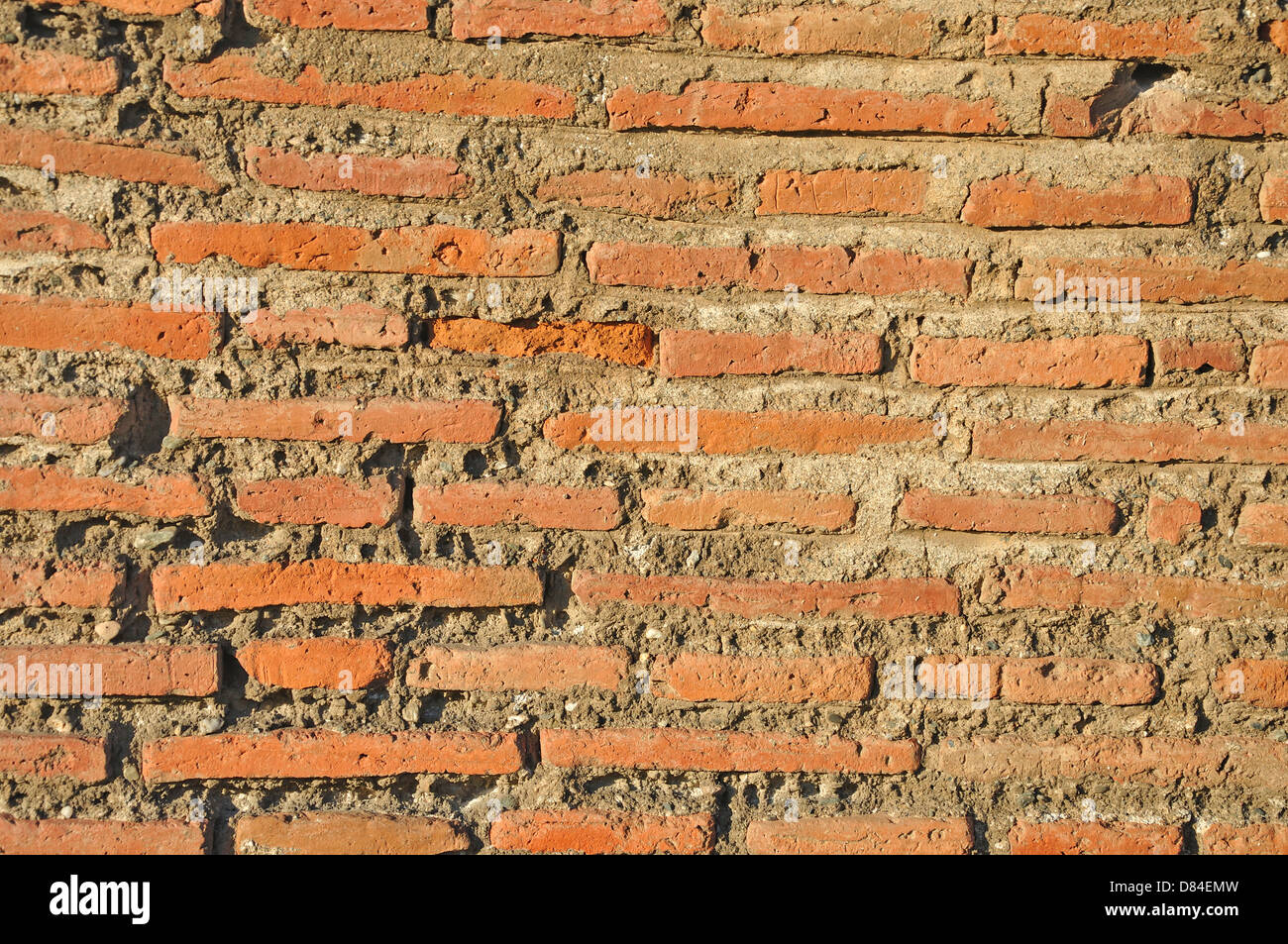 Ancient architecture and civil engineering - wall structure of a roman ...