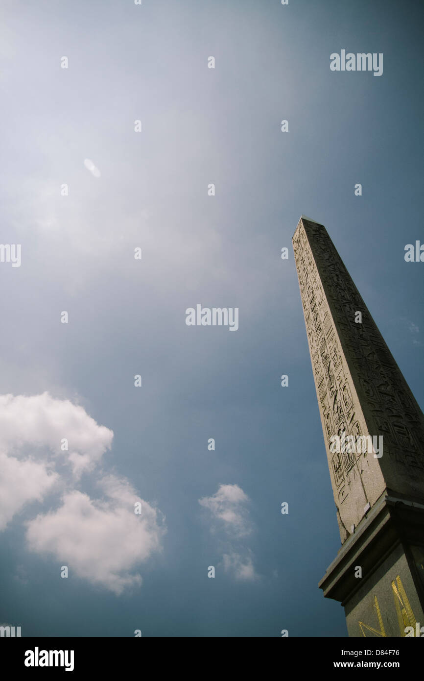 View of great obelisk in Paris Stock Photo - Alamy
