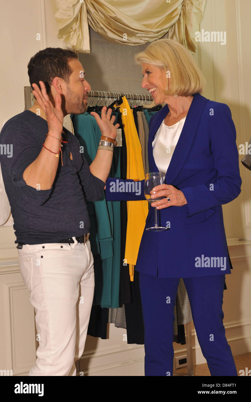 NEW YORK - MAY 16: Designer Alvin Valley (L) and guests at Alvin Valley ...