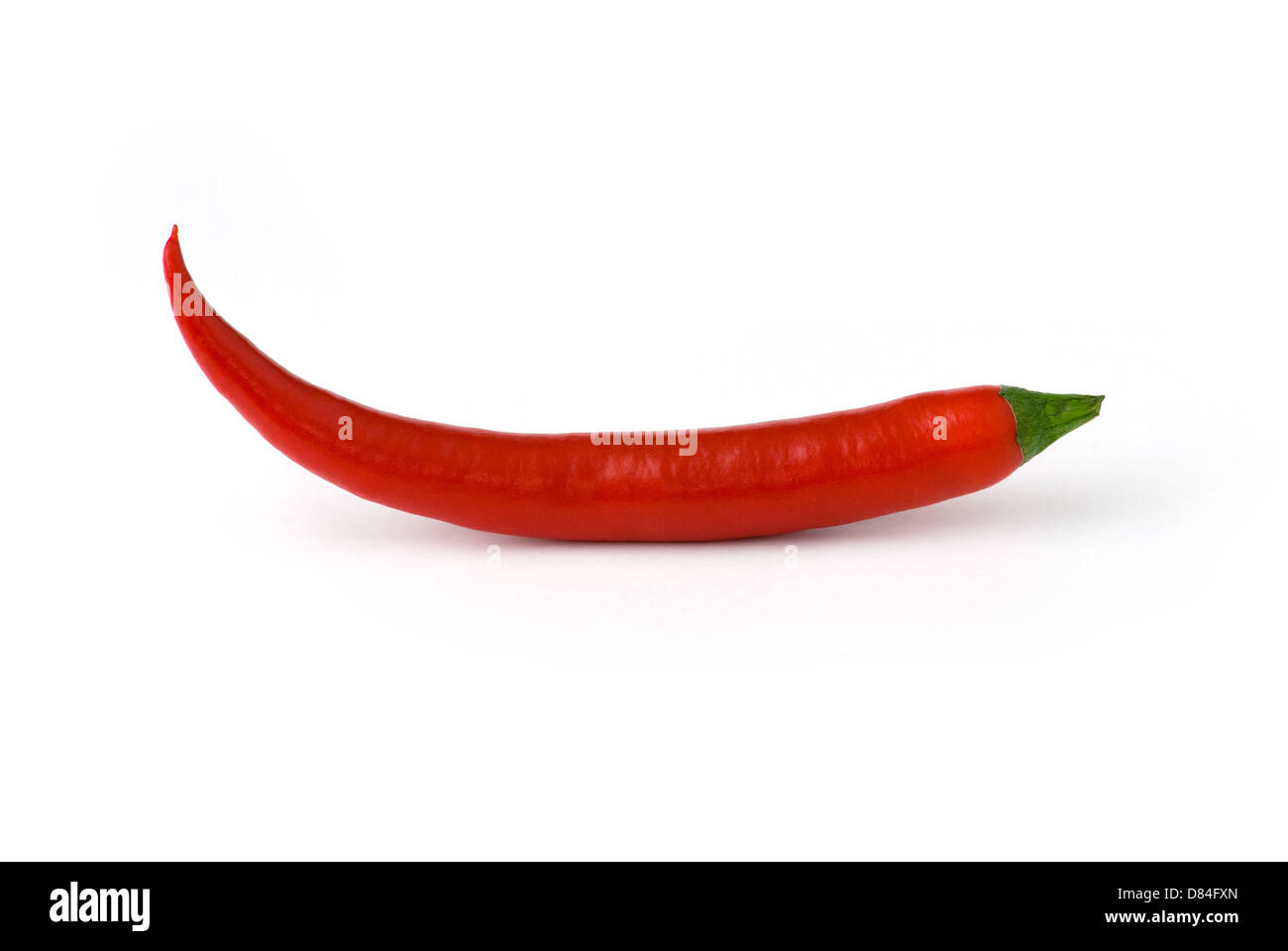 red chilli isolated on white background Stock Photo - Alamy