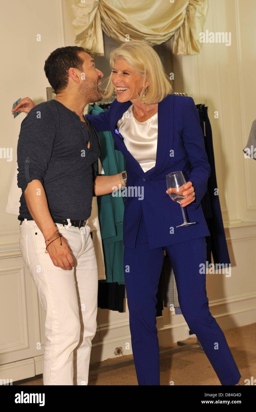 NEW YORK - MAY 16: Designer Alvin Valley (L) and guests at Alvin Valley ...