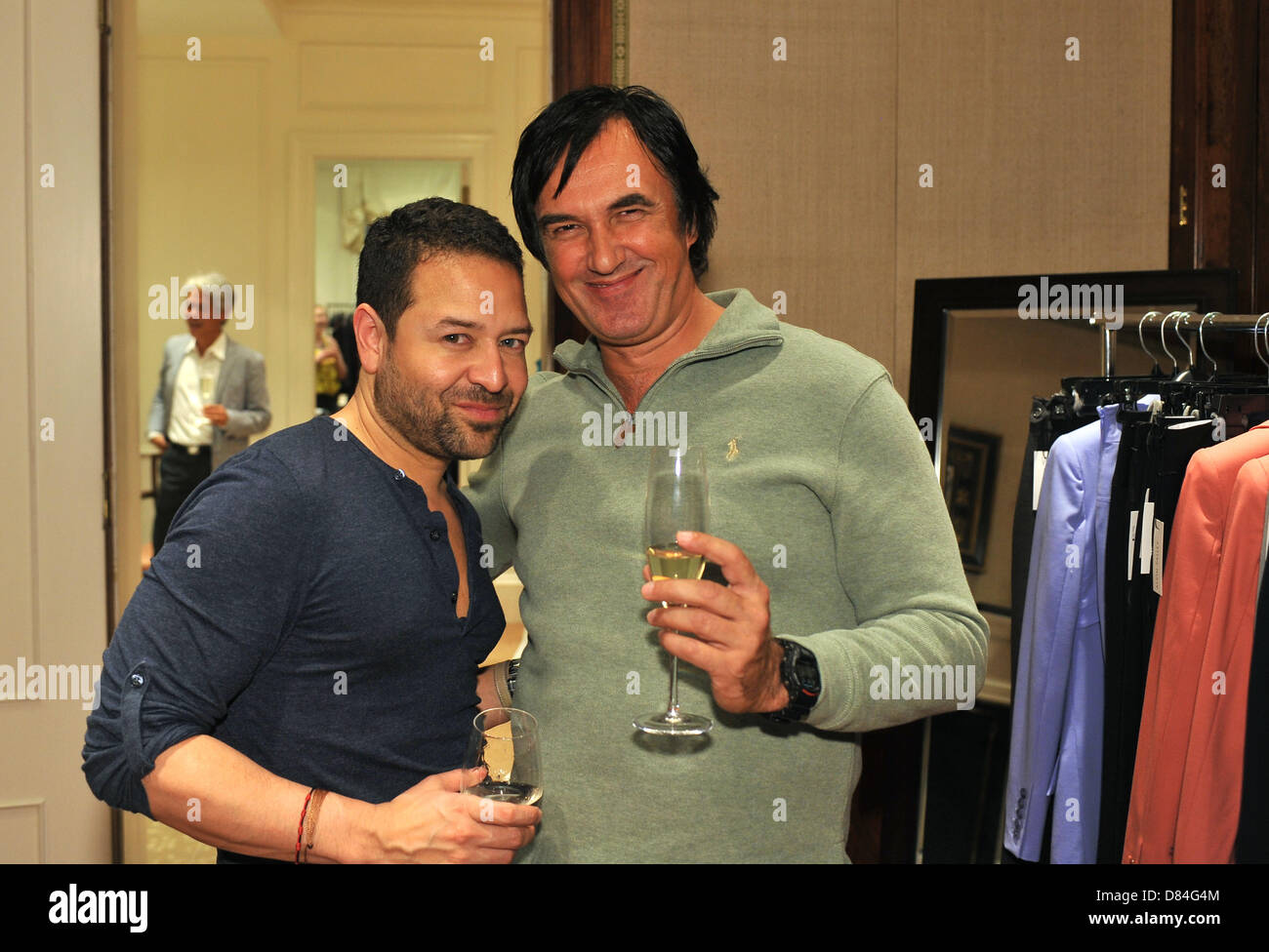 NEW YORK - MAY 16: Designer Alvin Valley (L) and Photographer Anton Oparin (R) at Alvin Valley ...