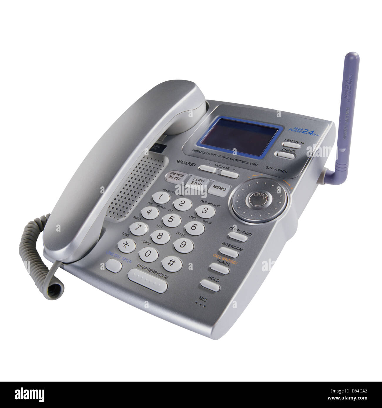 Office phone isolated on the white Stock Photo - Alamy