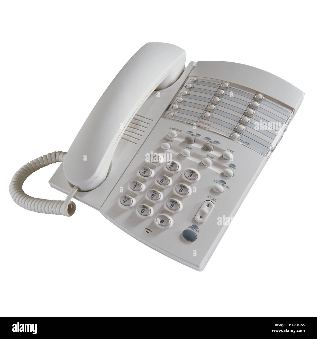 Office phone isolated on the white Stock Photo - Alamy