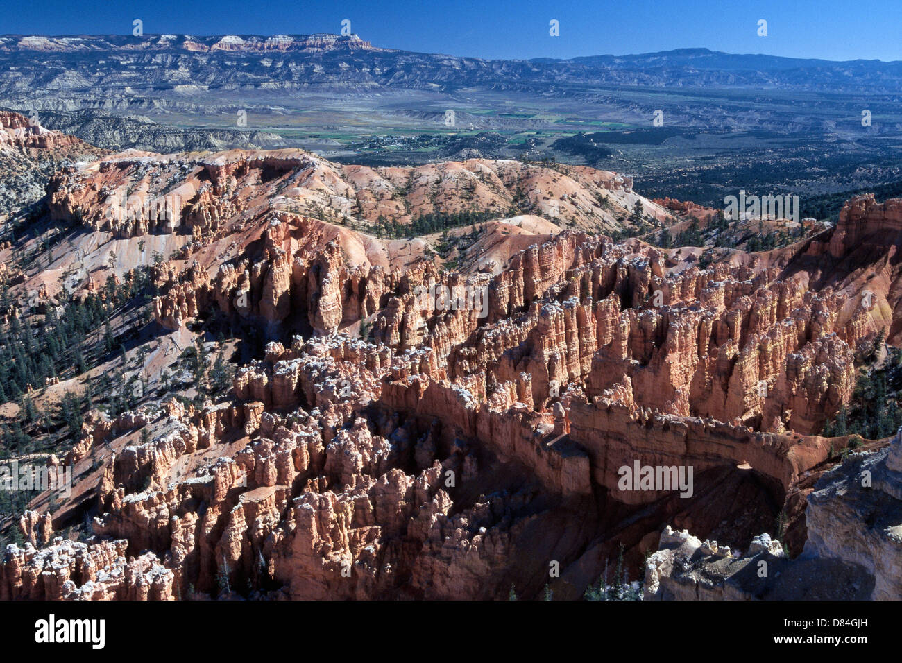 Bryce Point is a popular lookout spot for panoramic views of unique ...