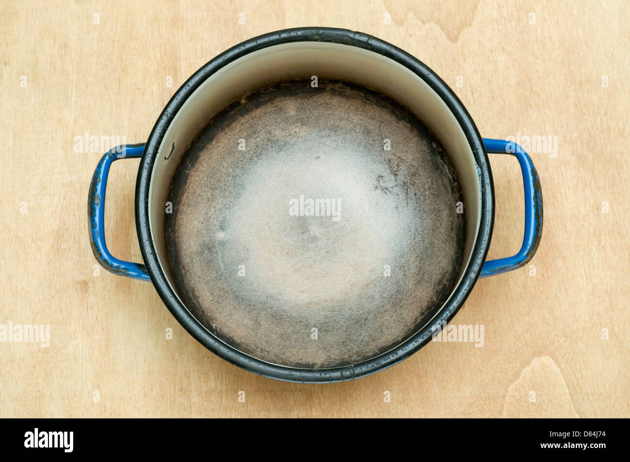 old pan with handles Stock Photo - Alamy