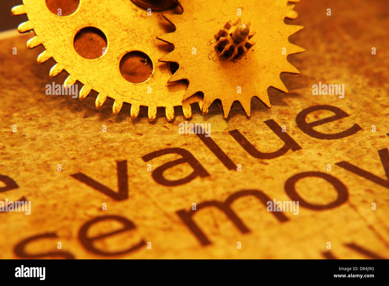 Value text on grunge paper Stock Photo - Alamy