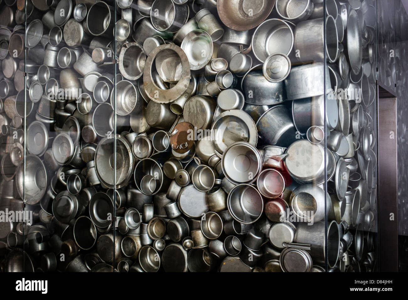 Pots and and pans made in Oskar Schindler's factory, Krakow, Poland ...