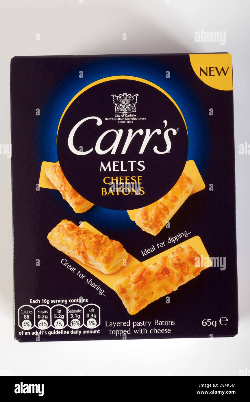 Carrs Melts cheese batons Stock Photo - Alamy