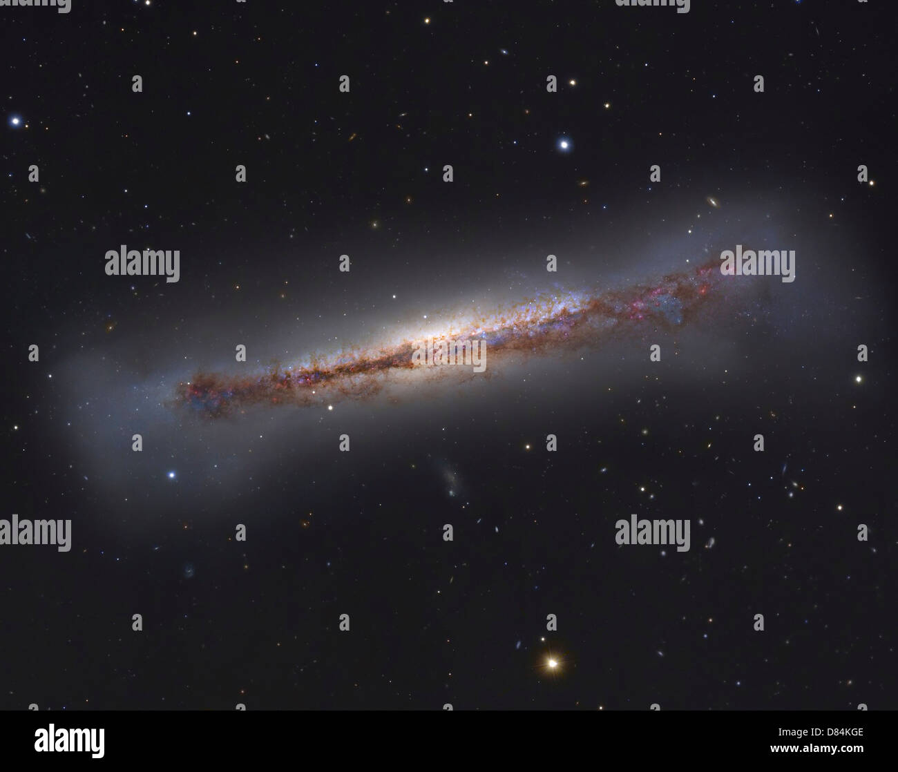 Unbarred Spiral Galaxy Distant Galaxies