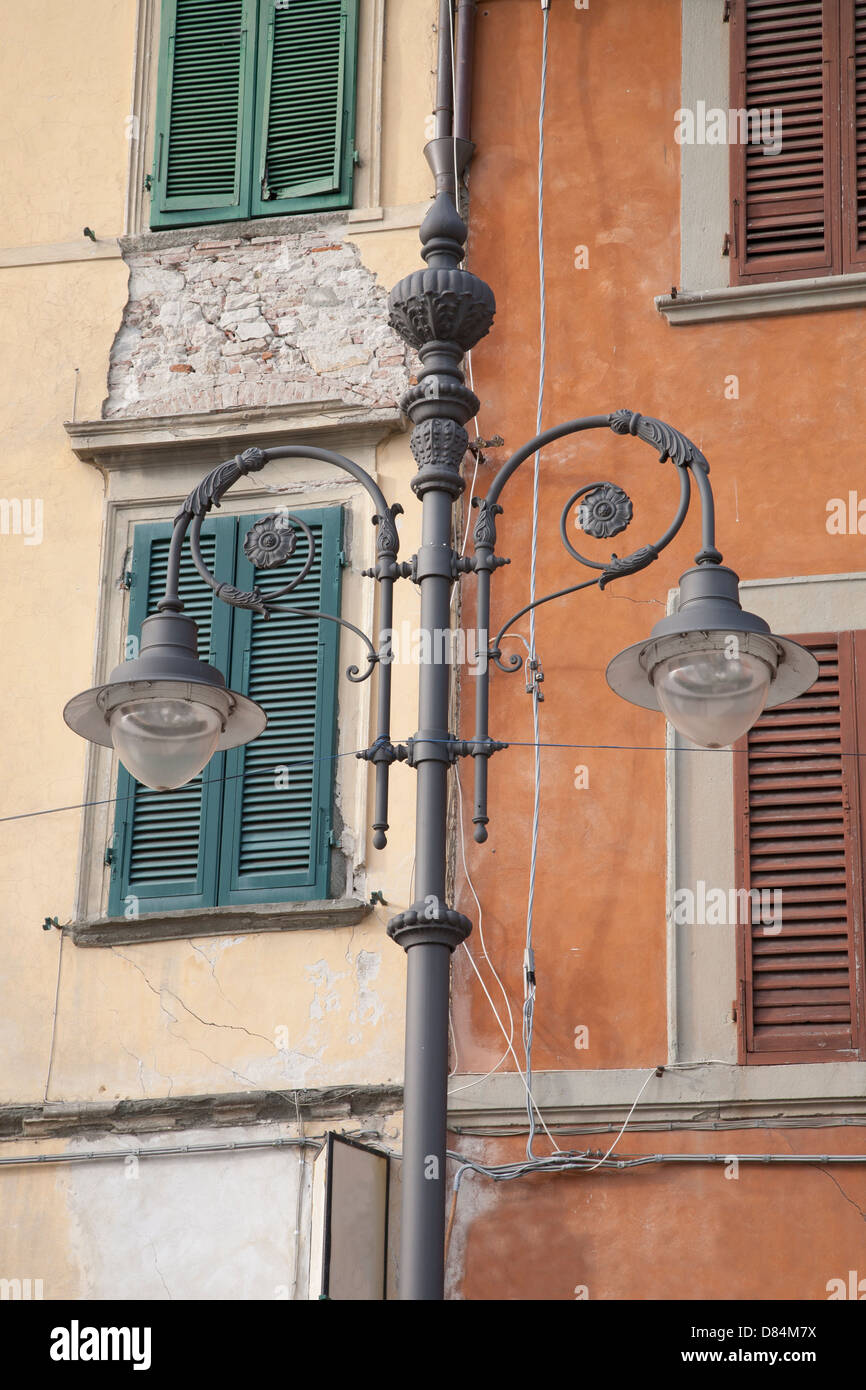 Lamppost on Facade in Pisa, Italy Stock Photo - Alamy