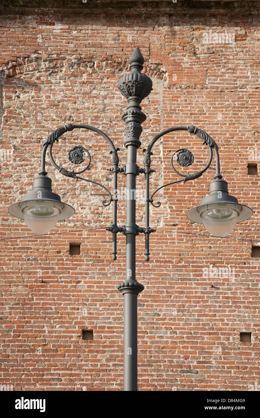 Lamppost on Facade in Pisa, Italy Stock Photo - Alamy