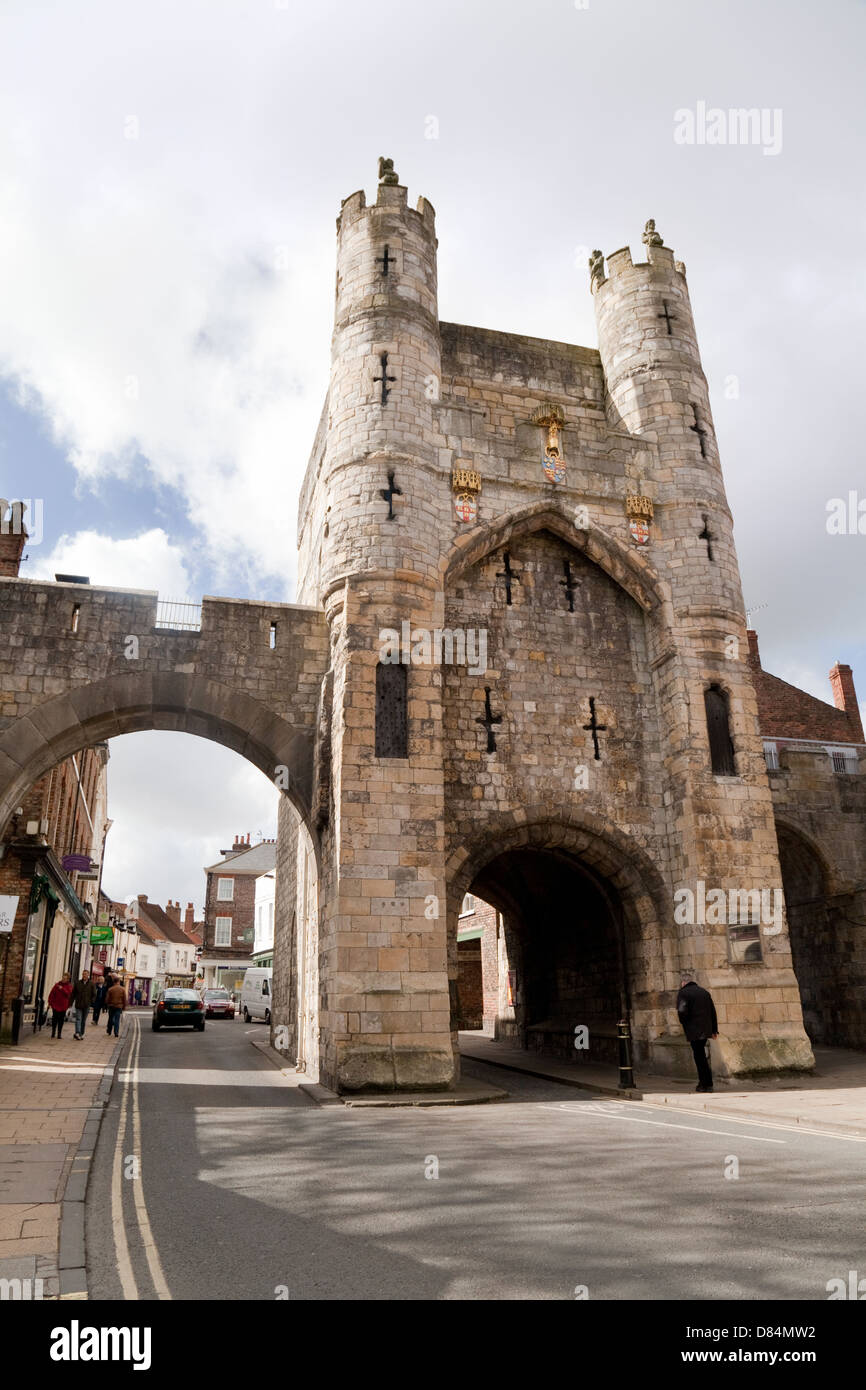 Monks Bar gate, part of the old York city walls, housing the Richard ...