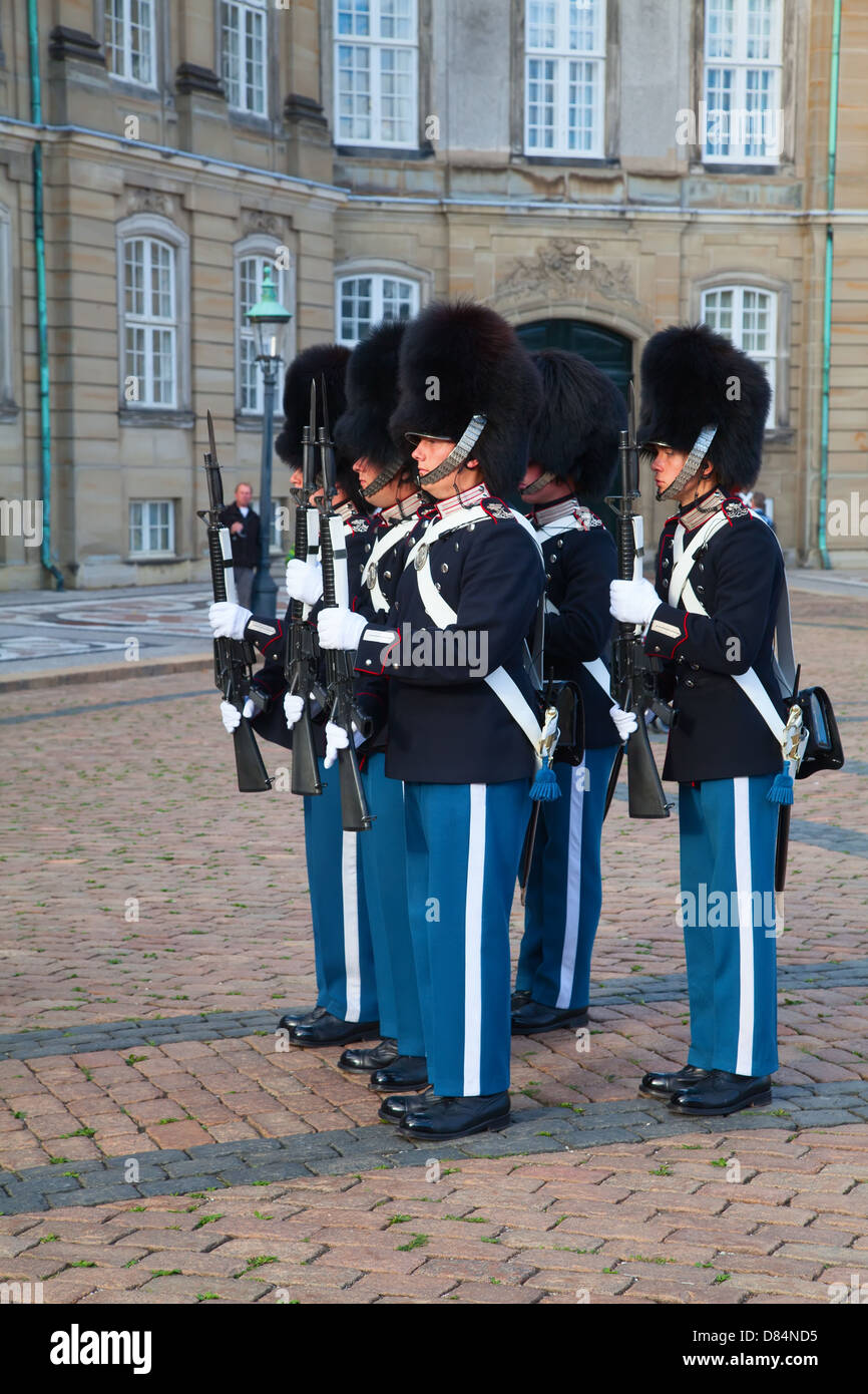 COPENHAGEN, DENMARK - AUGUST 25: unidentified soldiers of the Royal ...