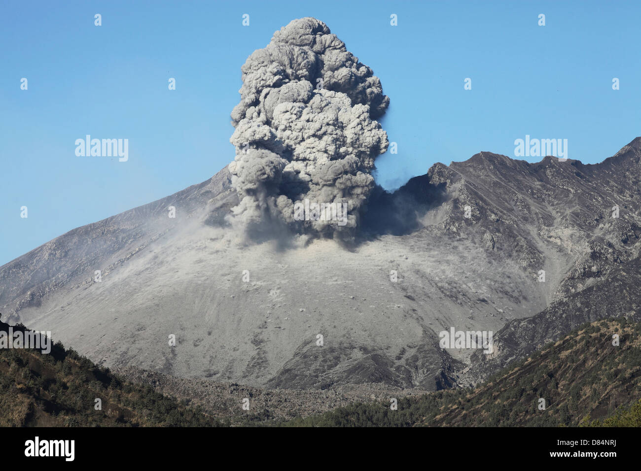 February 24, 2013 - Ash cloud rising, following explosive eruption of ...