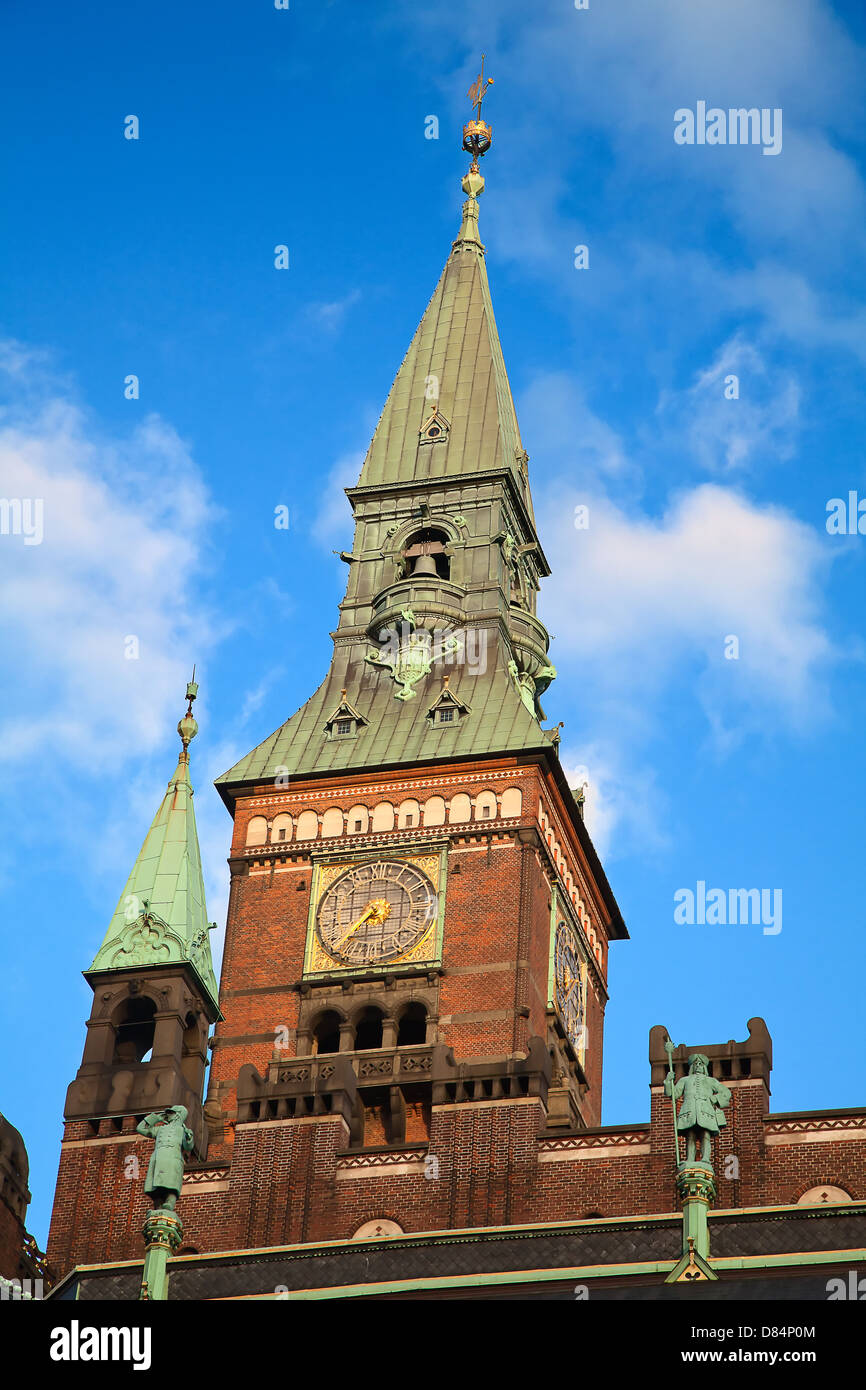 Copenhagen city hall tower (Copenhagen, Denmark Stock Photo - Alamy