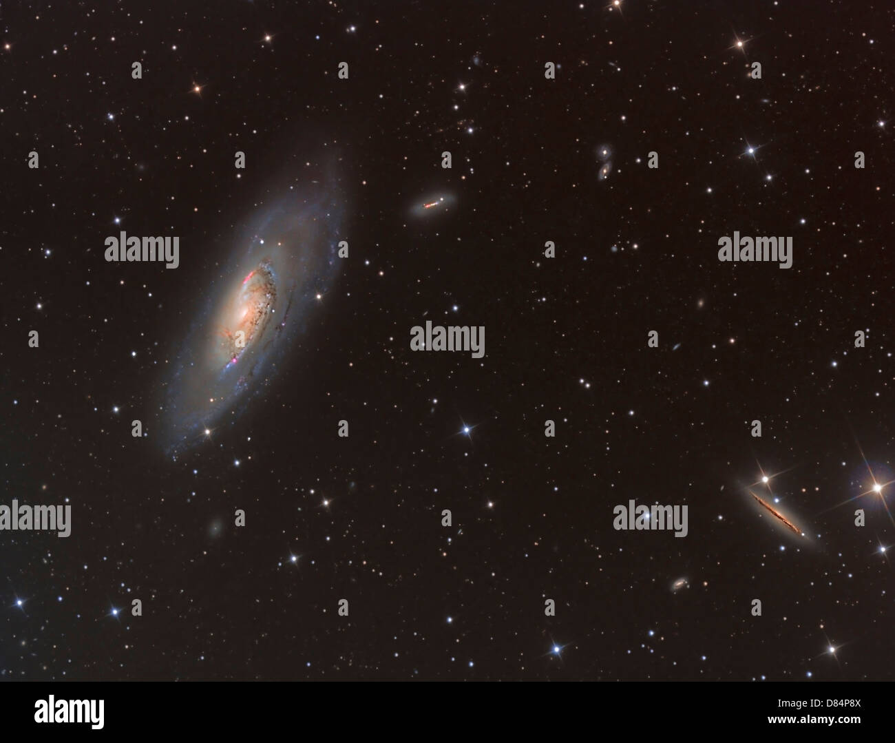 Messier 106 spiral galaxy in the constellation Canes Venatici Stock Photo - Alamy