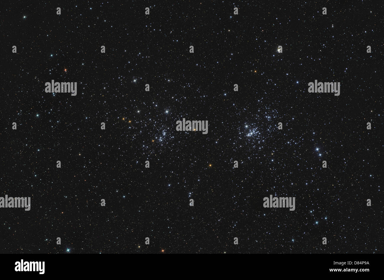 NGC 884 and NGC 869, the Double Cluster in Perseus Stock Photo - Alamy
