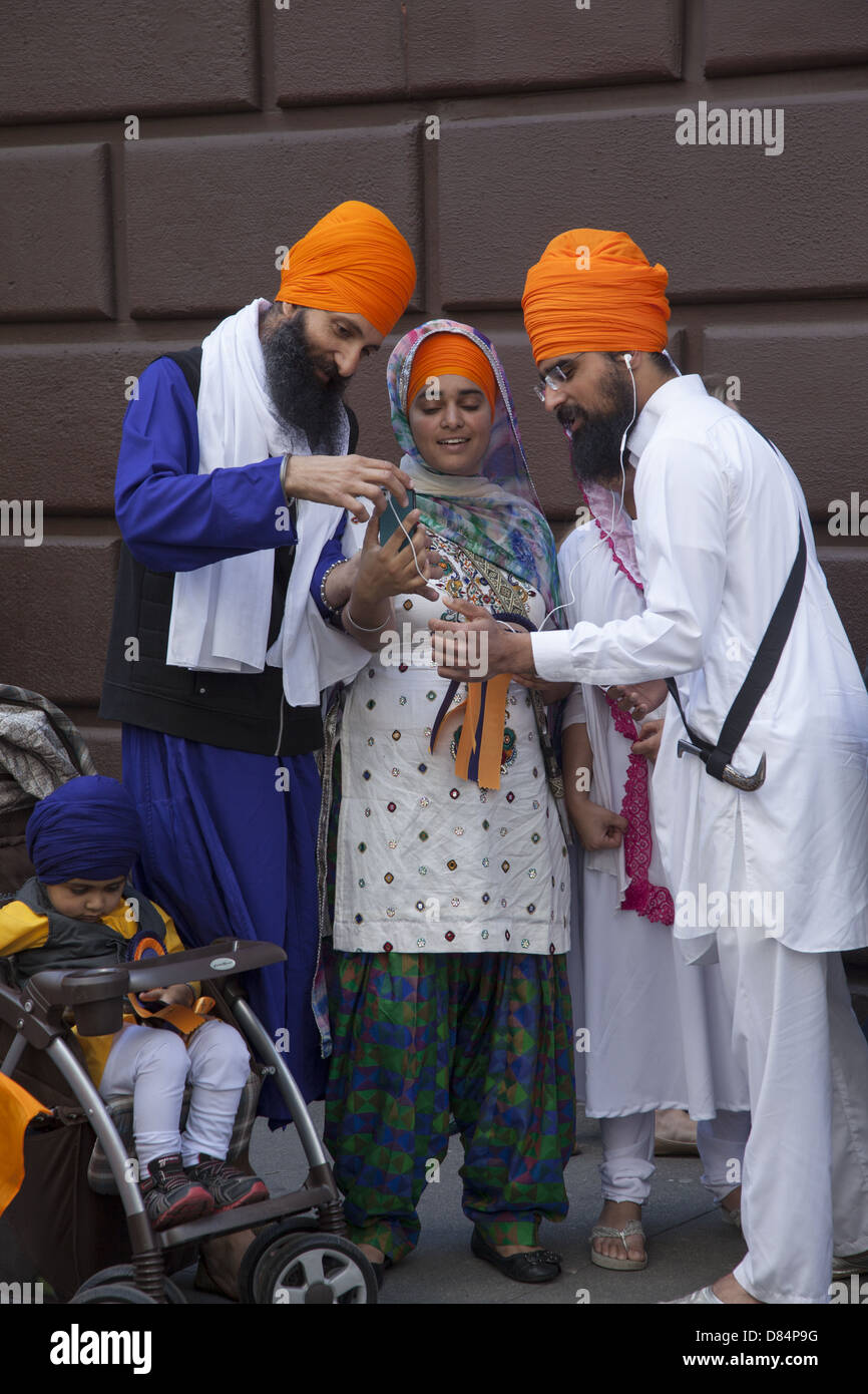 Annual Sikh parade and festival on Madison Avenue in New York City ...