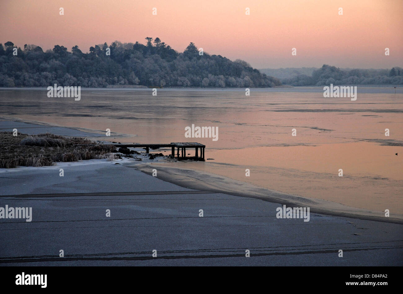 Upper Lough Erne in Winter, County Fermanagh, Northern Ireland Stock ...