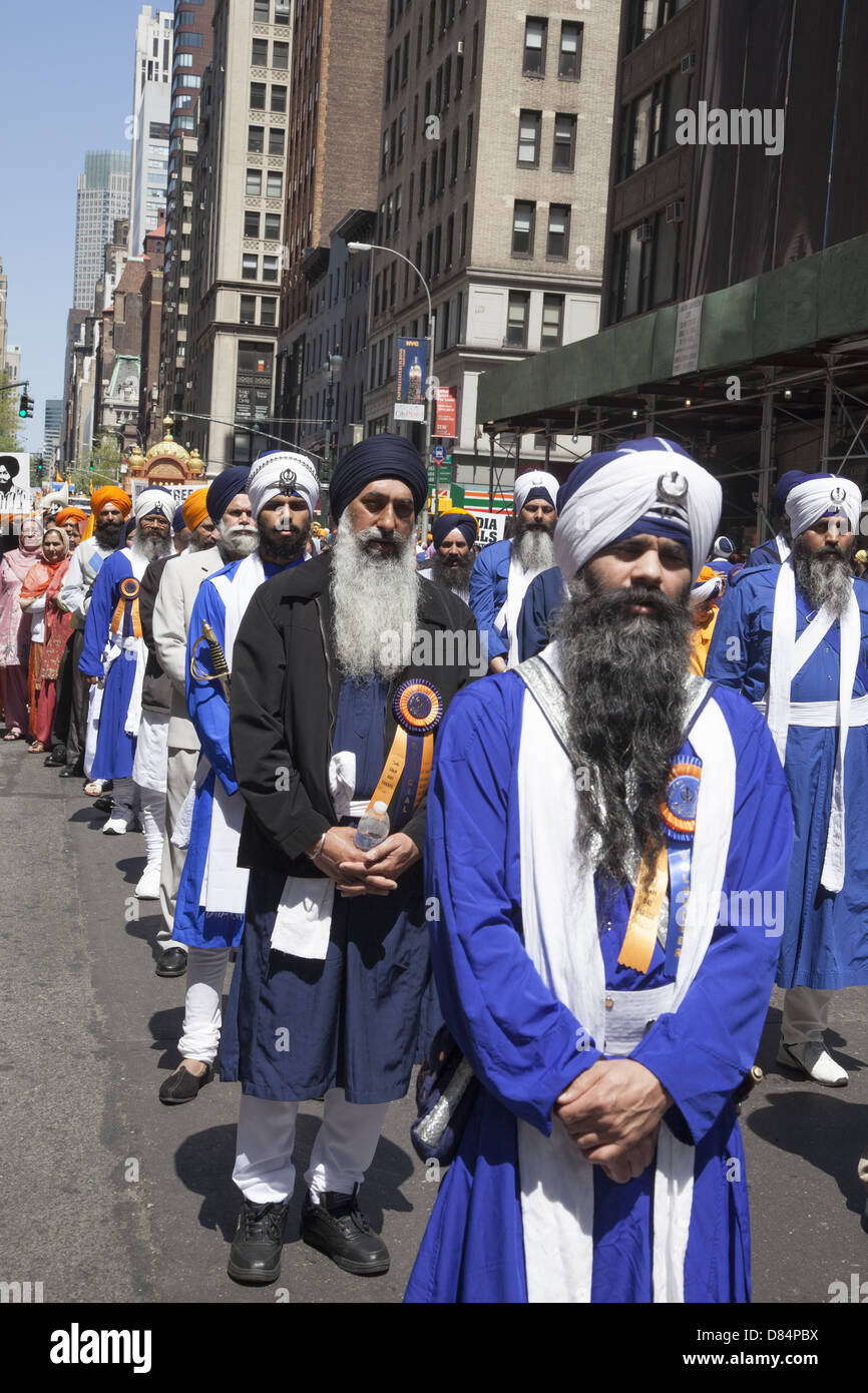 Annual Sikh parade and festival on Madison Avenue in New York City Stock Photo - Alamy