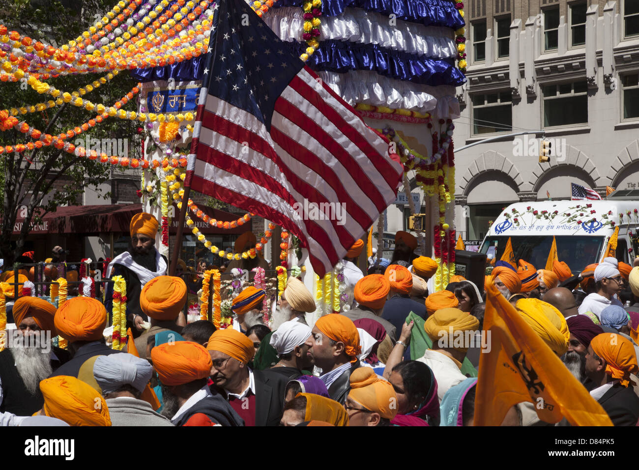 Annual Sikh parade and festival on Madison Avenue in New York City Stock Photo - Alamy