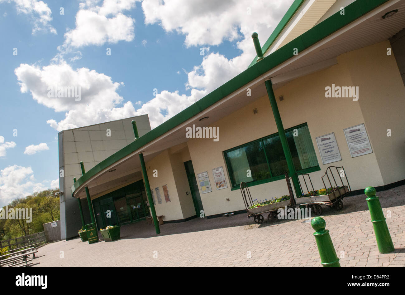 Outside view of the entrance to the Engine House visitor centre at ...