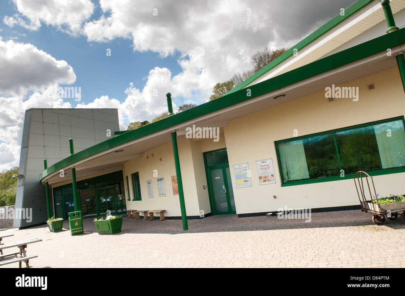 Outside view of The Engine House visitor centre at Highley on the ...