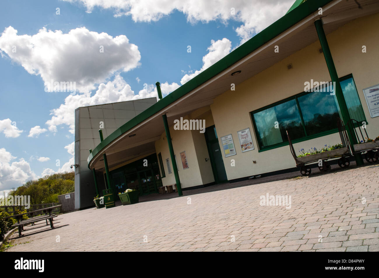 Outside view of The Engine House visitor centre at Highley on the ...