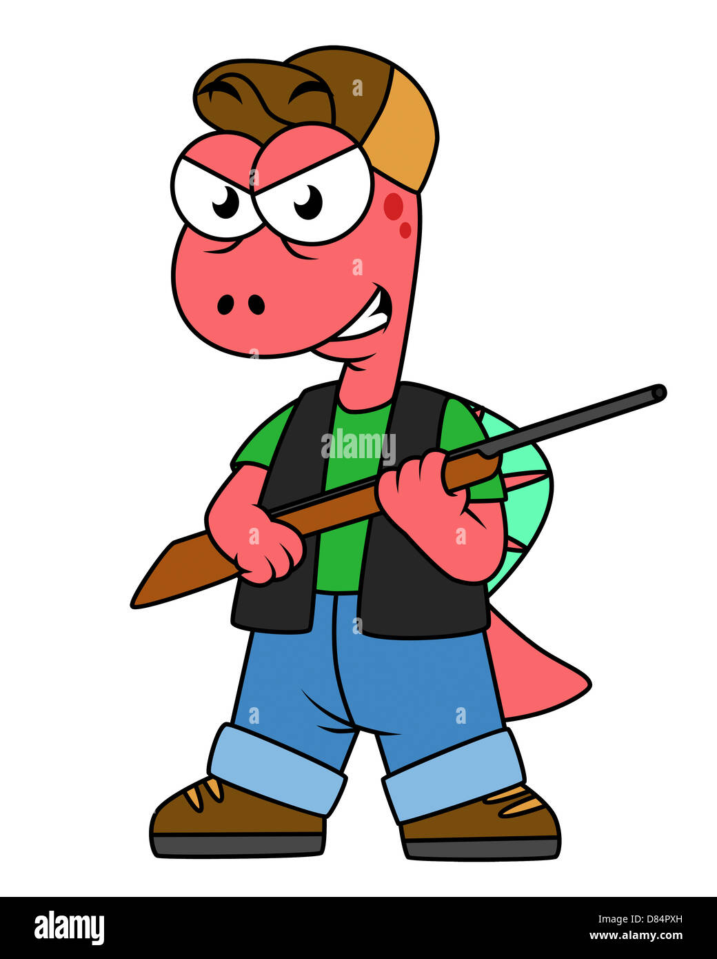 Hunter cartoon character hi-res stock photography and images - Alamy