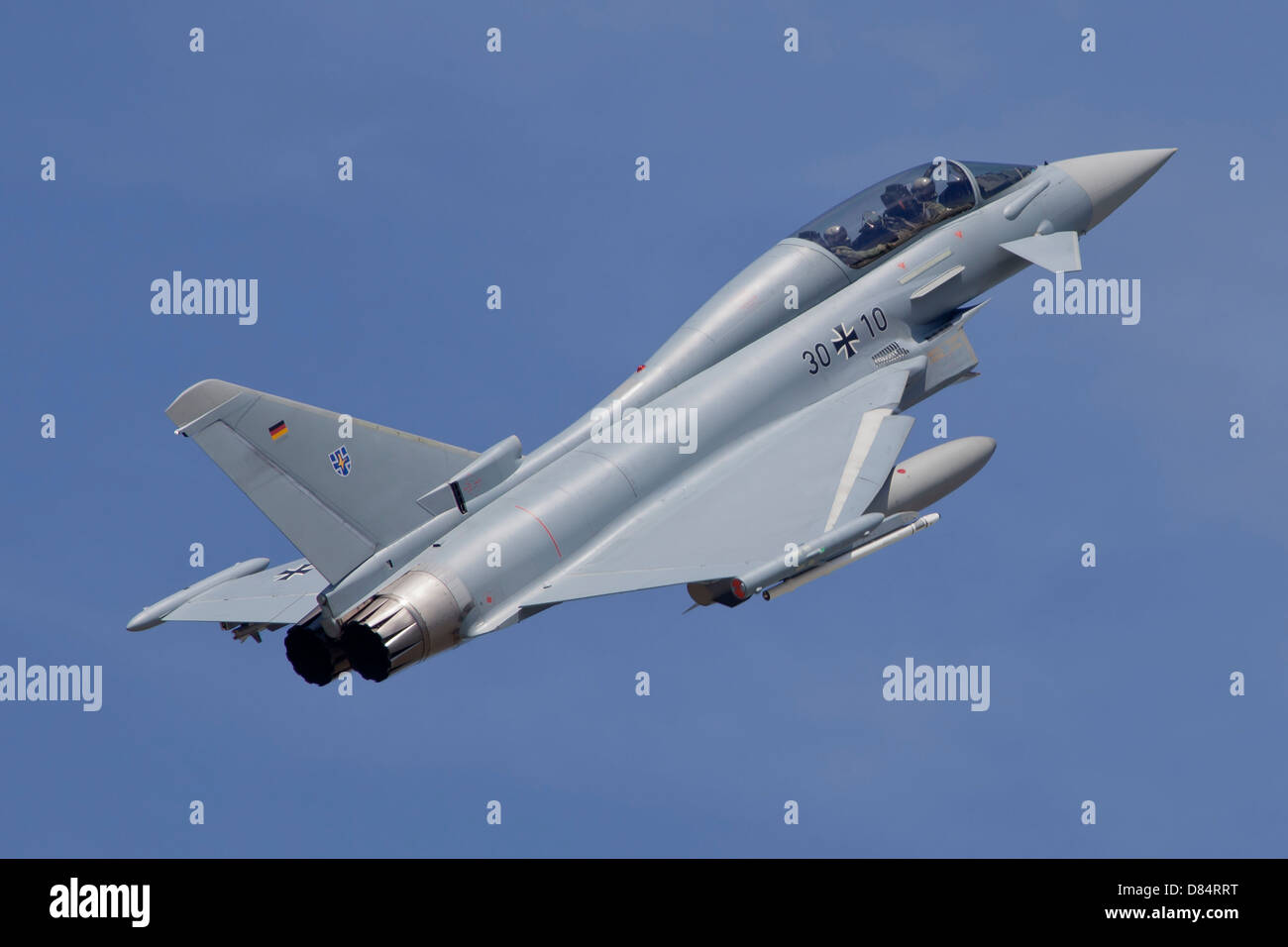 German Air Force Eurofighter Typhoon of Fighter Wing 73 at Laage Air ...
