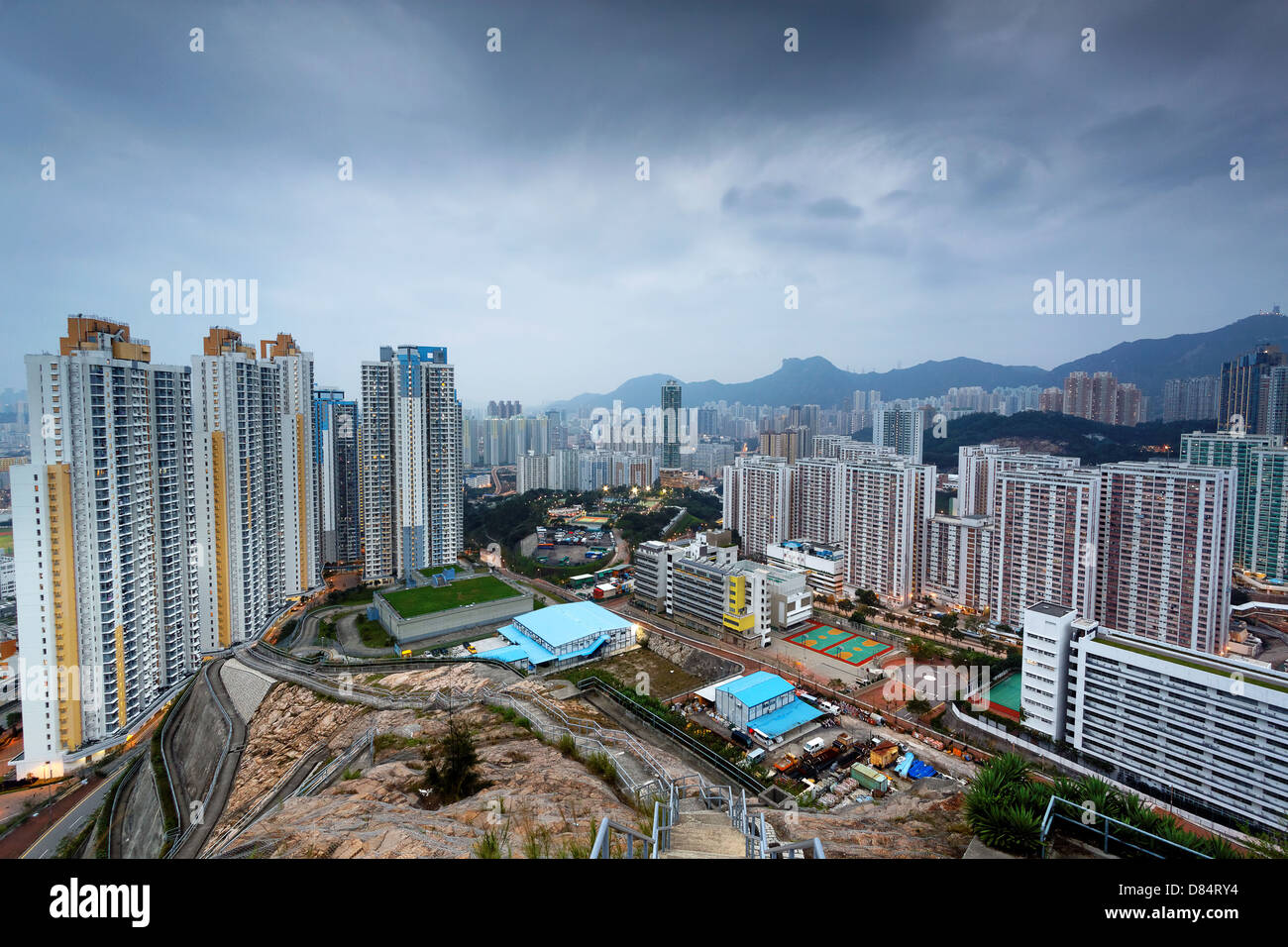Hongkong sunset hi-res stock photography and images - Alamy