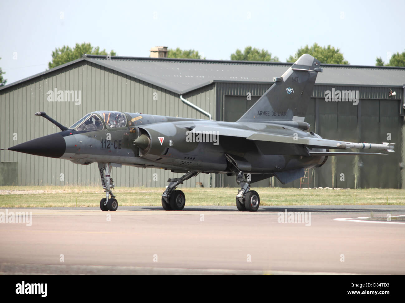 A Mirage F1 Aircraft Of The French Air Force In Flight Over