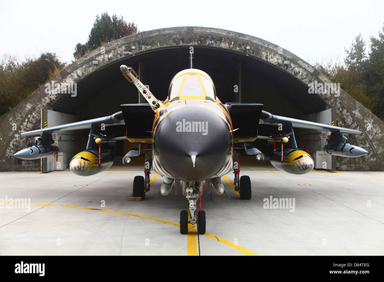 A Panavia Tornado aircraft of the German Air Force Fighter-Bomber Wing ...