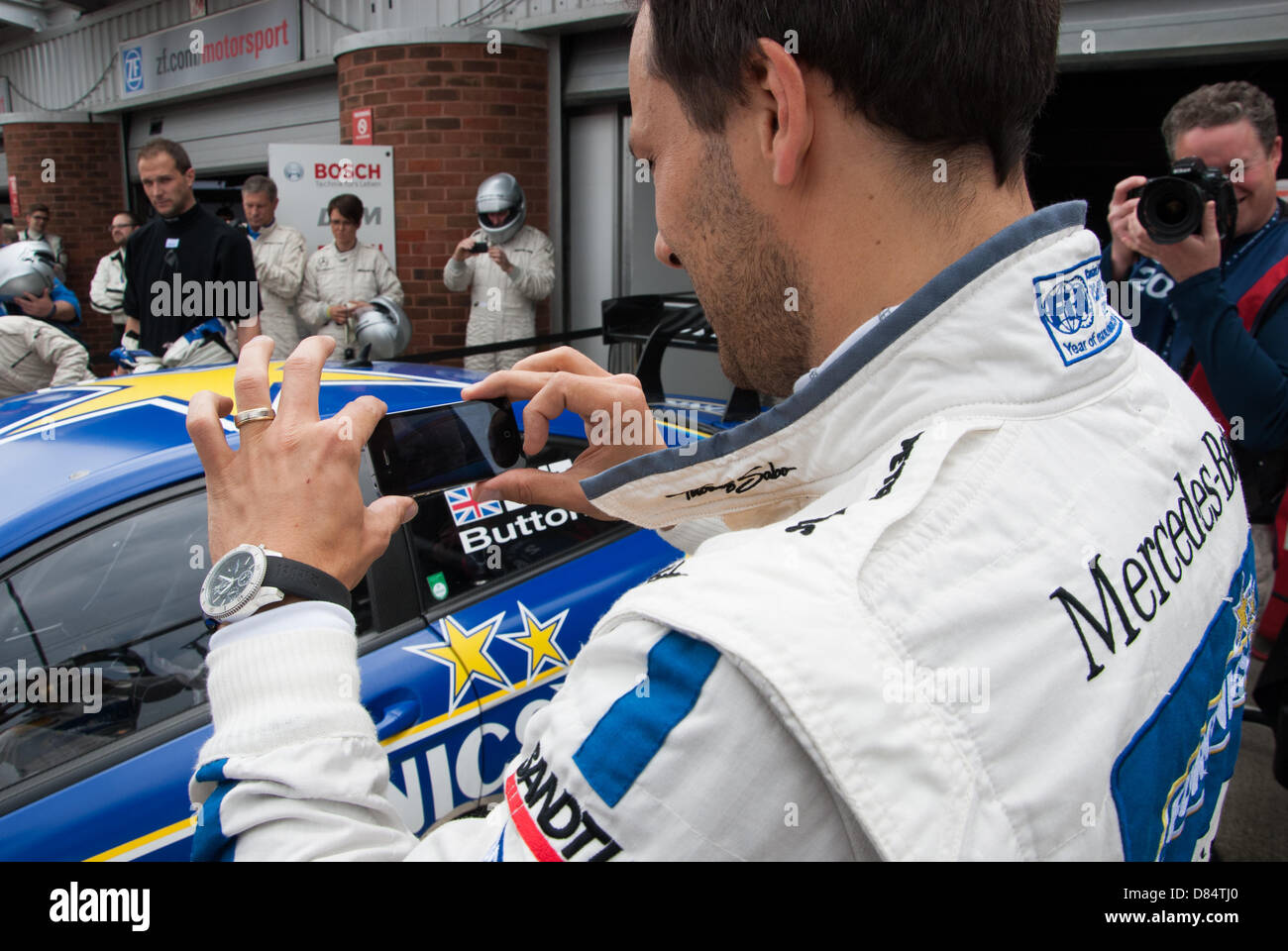 Racing action from DTM, German Touring Car Championship, Brands Hatch ...
