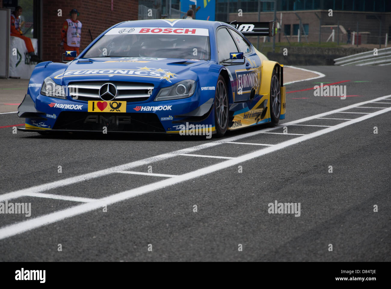 Racing action from DTM, German Touring Car Championship, Brands Hatch ...