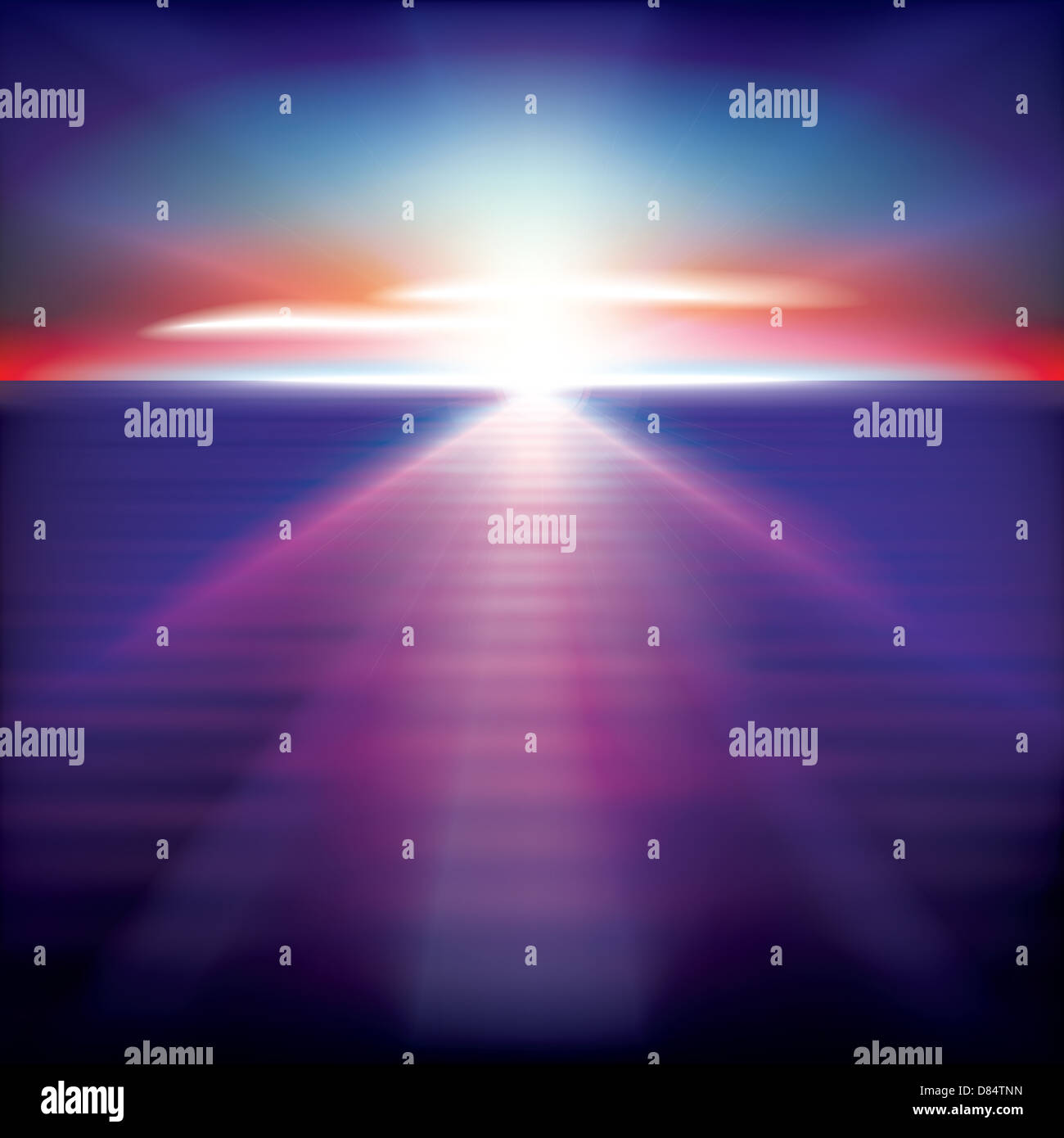 abstract background with clouds and sea sunrise Stock Photo - Alamy