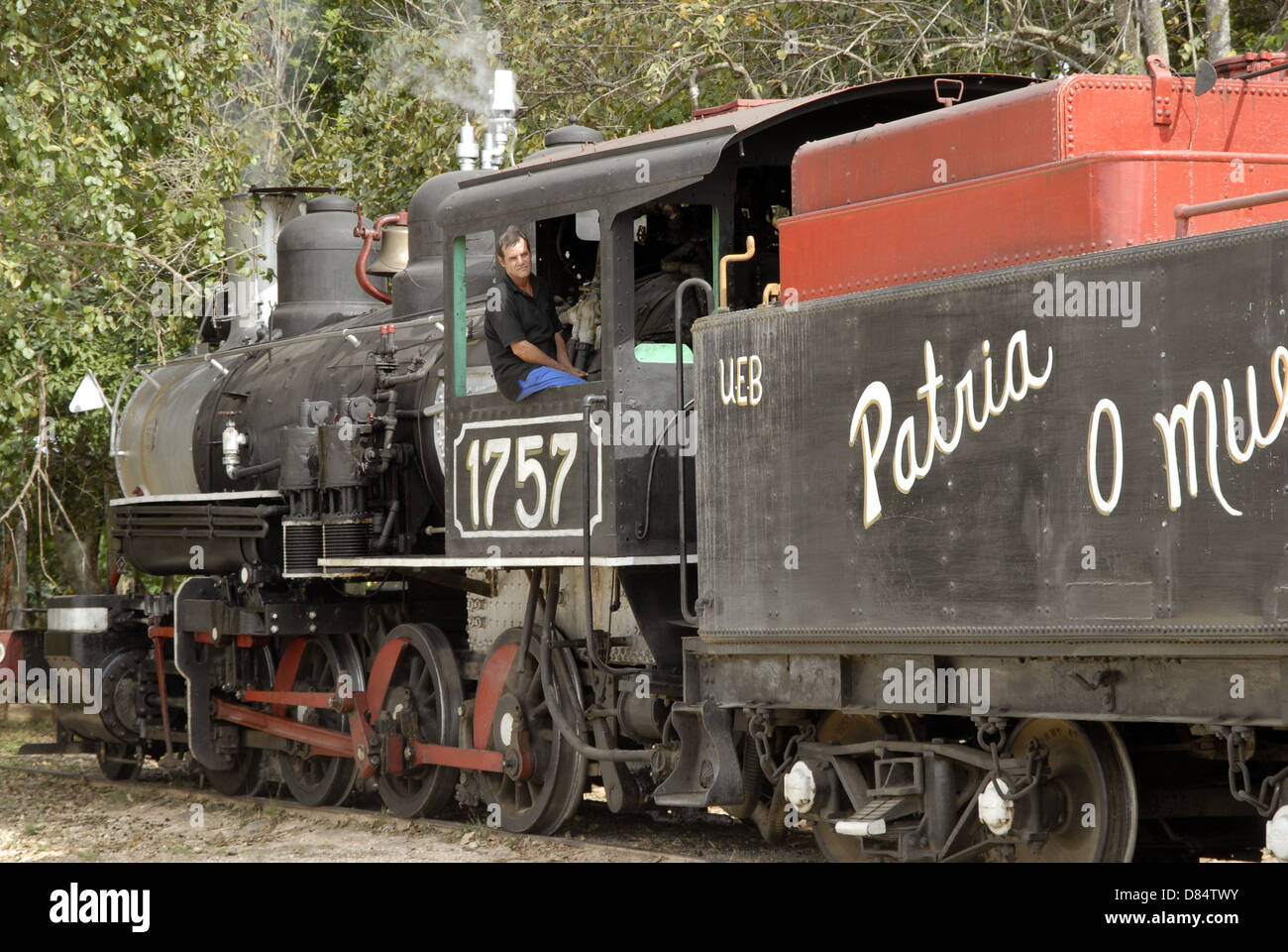 An old steam train, Cuba Stock Photo - Alamy