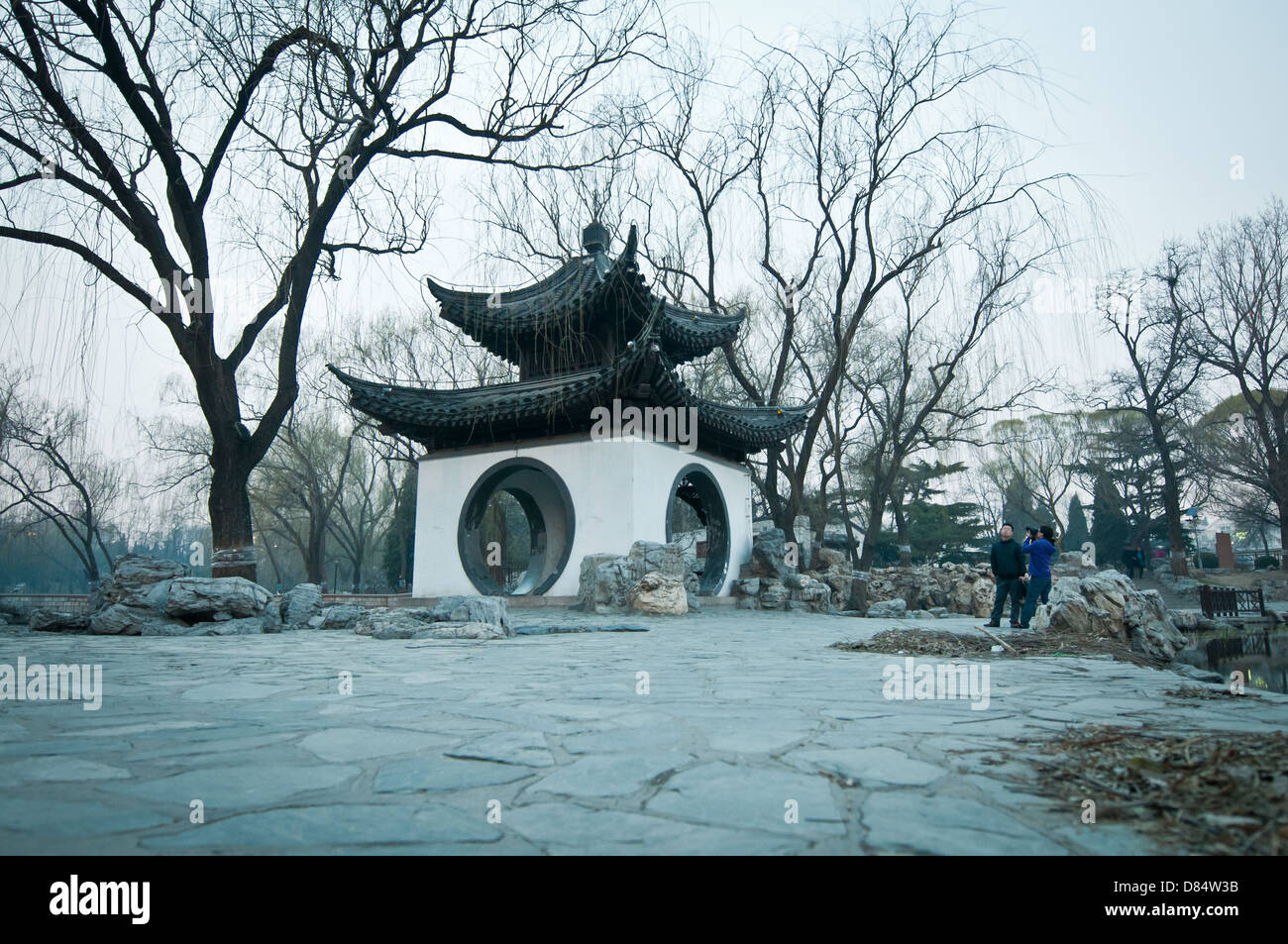 small pavilion in Taoranting Park located in Xuanwu District, southern ...