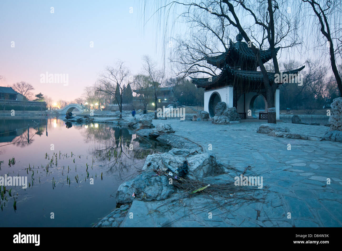 small pavilion in Taoranting Park located in Xuanwu District, southern ...