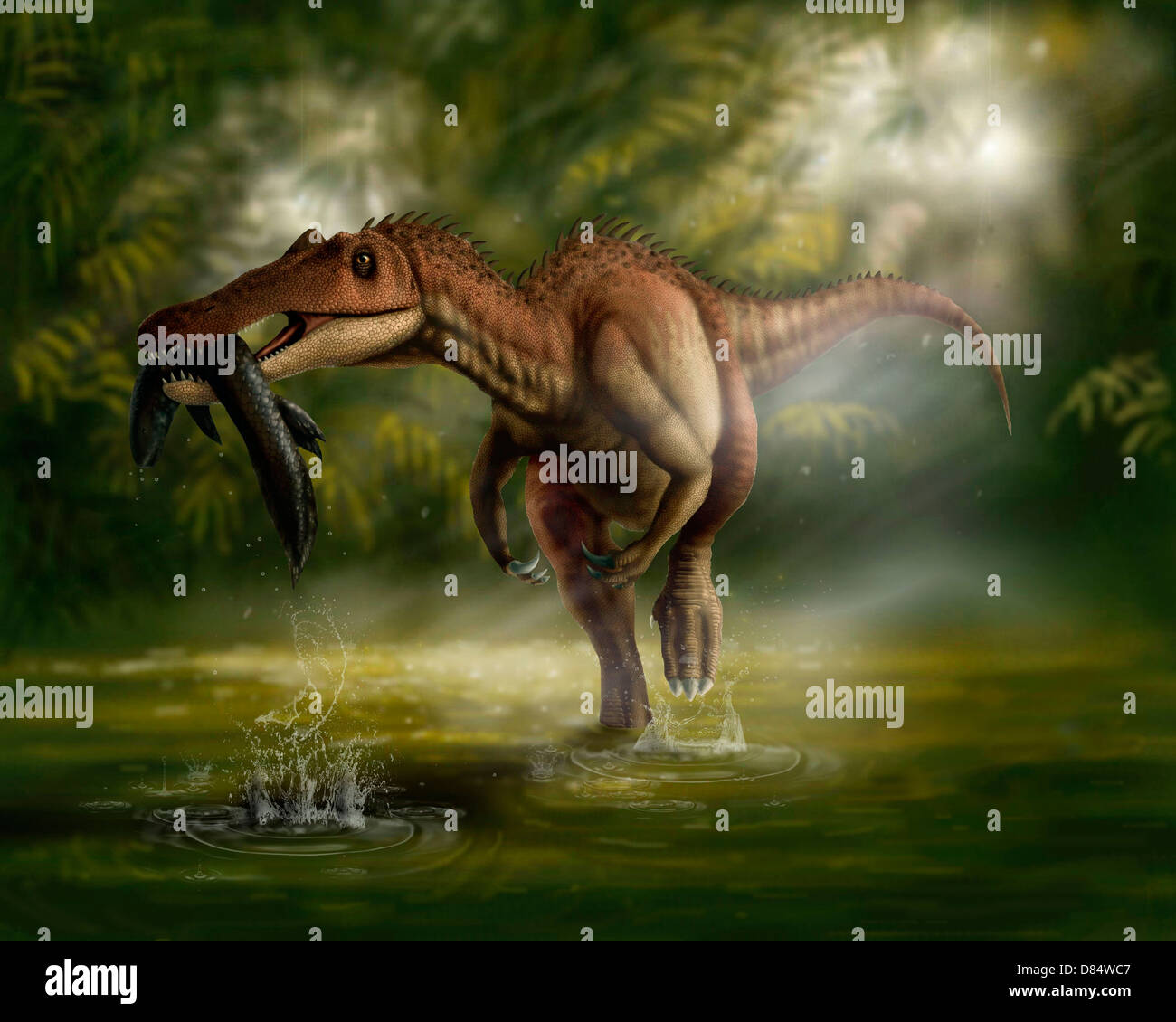 Dinosaur Eating Fish High Resolution Stock Photography and Images - Alamy