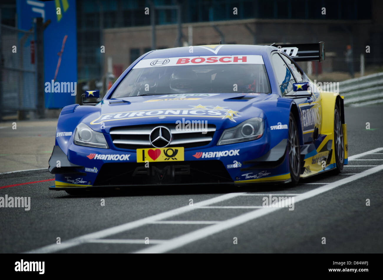 Racing action from DTM, German Touring Car Championship, Brands Hatch ...