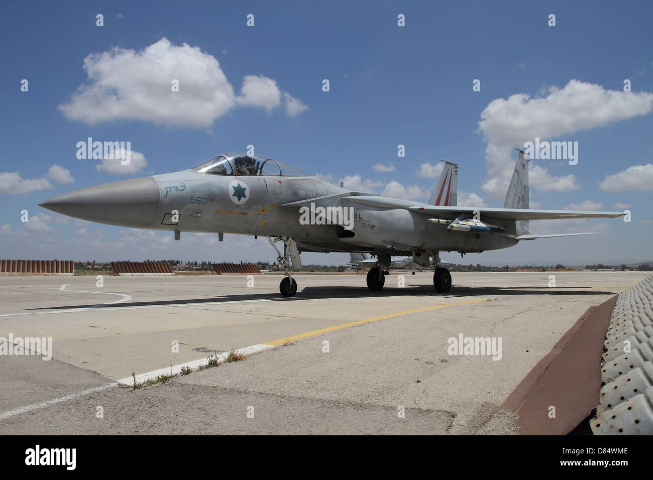 An F-15C Baz of the Israeli Air Force returns from an air to air ...