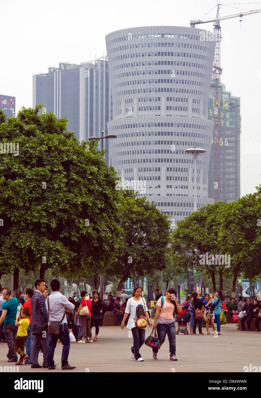 Busy street in Chongqing, China Stock Photo - Alamy