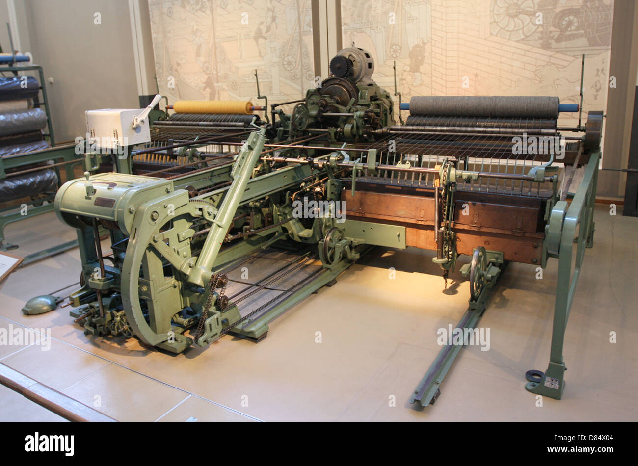 1925 Hartmann Self-acting spinning mule Stock Photo - Alamy