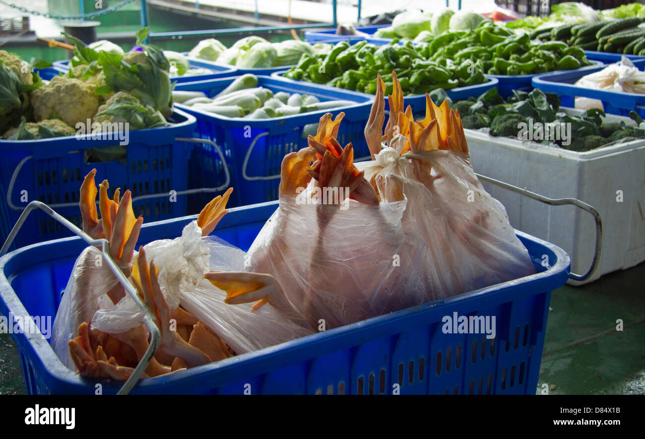 Food supplies on a cruise ship, Yangtze River, China Stock Photo - Alamy